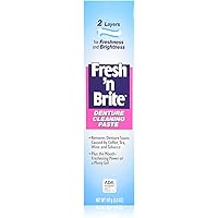 Amazon.com: Fresh 'n Brite Denture Cleaning Paste Denture Brush 3.8oz ...