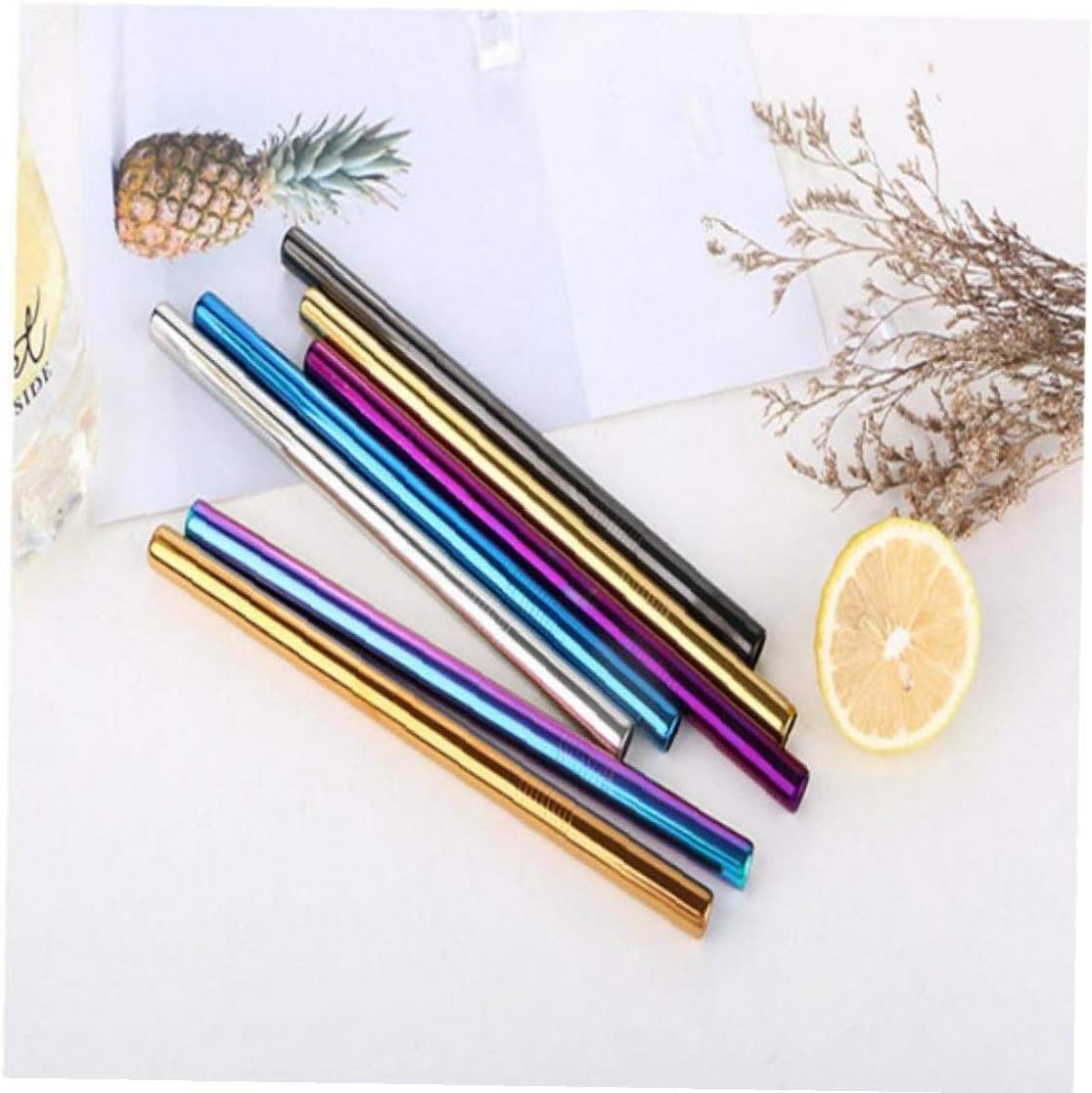 304 Edelstahl 12mm Trinkhalm Getränk Perle Milkshake Bubble Tea ...