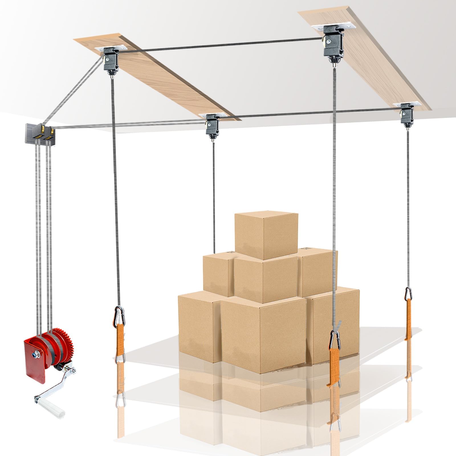 Wrangler Hardtop Hoist, Safe Anti-Drop Overhead Garage Storage Pulley ...