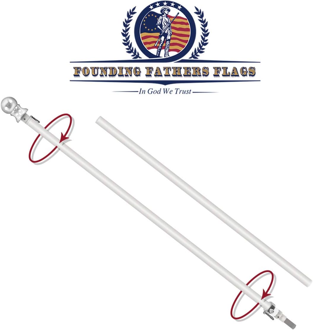 Amazon.com : Outdoor Wall Hanging Tangle Free Spinning Flag Pole ...