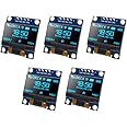 Amazon.com: Hosyond 5 Pcs 0.96 Inch OLED I2C Display Module 128x64 ...