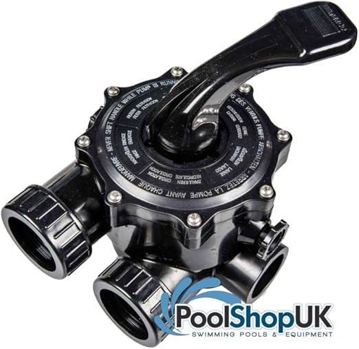 Lacron Swimming Pool Sand Filter Multiport Valve Black: Amazon.co.uk ...