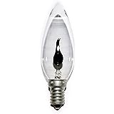10 x NEON FLICKER FLAME CANDLE BULBS SMALL EDISON SCREW CAP E14 3 WATT ...