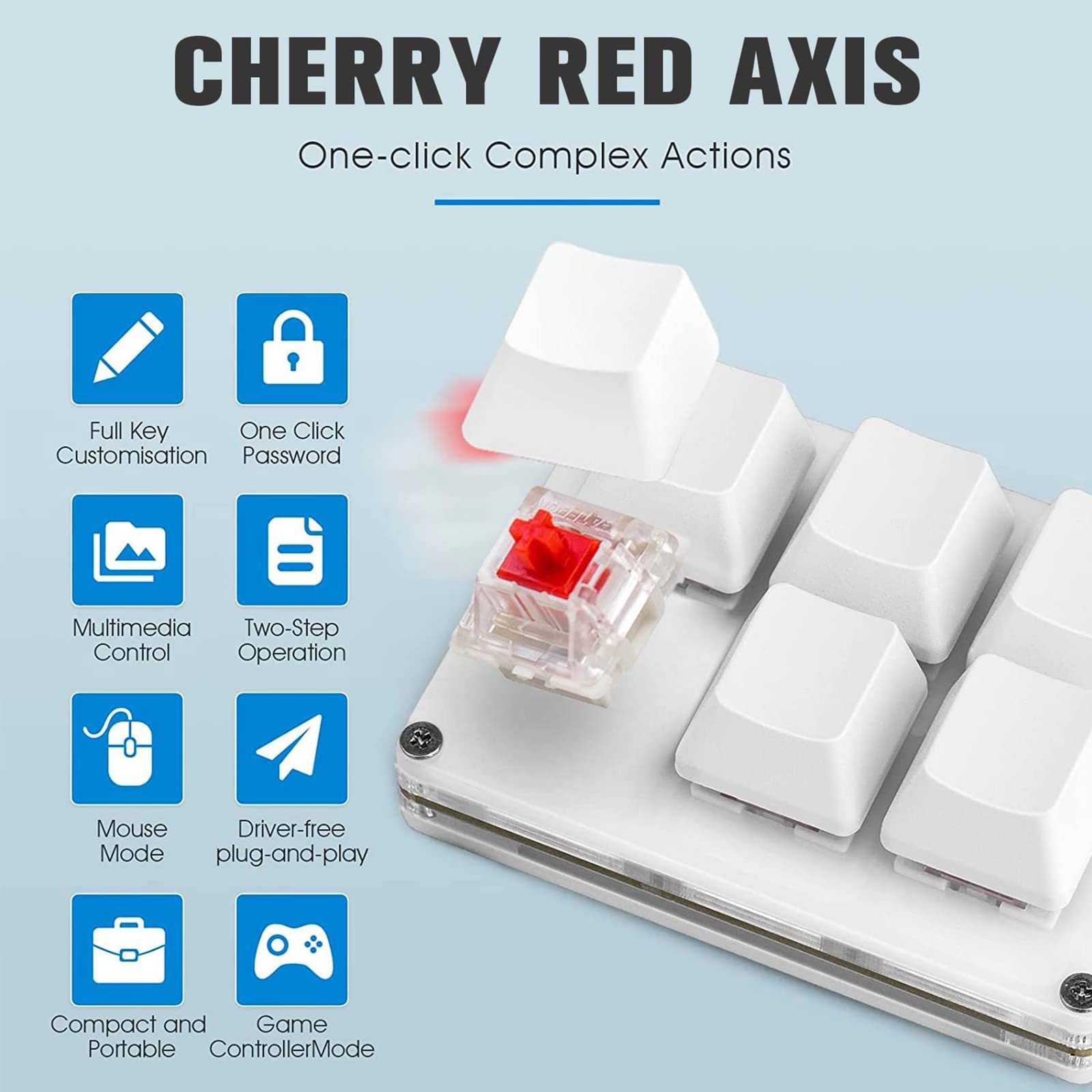 Mua Ecarke Upgrade OSU Keypad 6 Key Gaming Keyboard, USB Mini 6 Key Keypad Mechanical Gaming PC ...