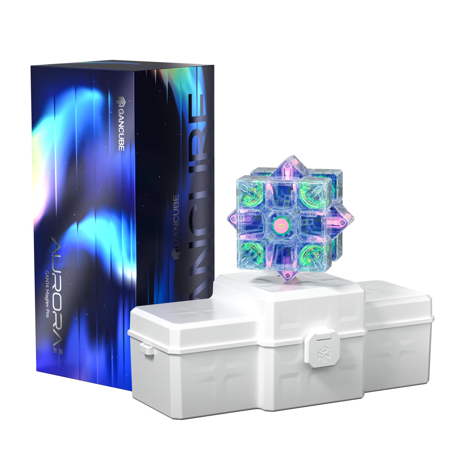 GAN 14 Maglev Pro Aurora, Magnetic Speed Cube 3x3 with GAN Case, Pro ...