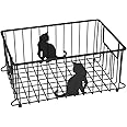 Amazon.com - Lily's Home Cat-Themed Wire Basket, Kitchen and Desk ...