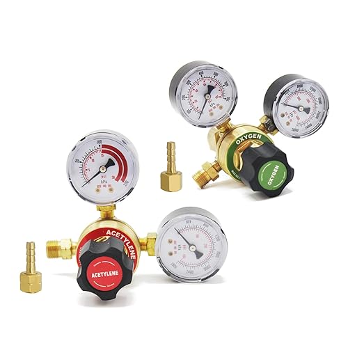 Oxygen Acetylene Regulator Set, Welding Cutting Torch Regulators Oxygen ...