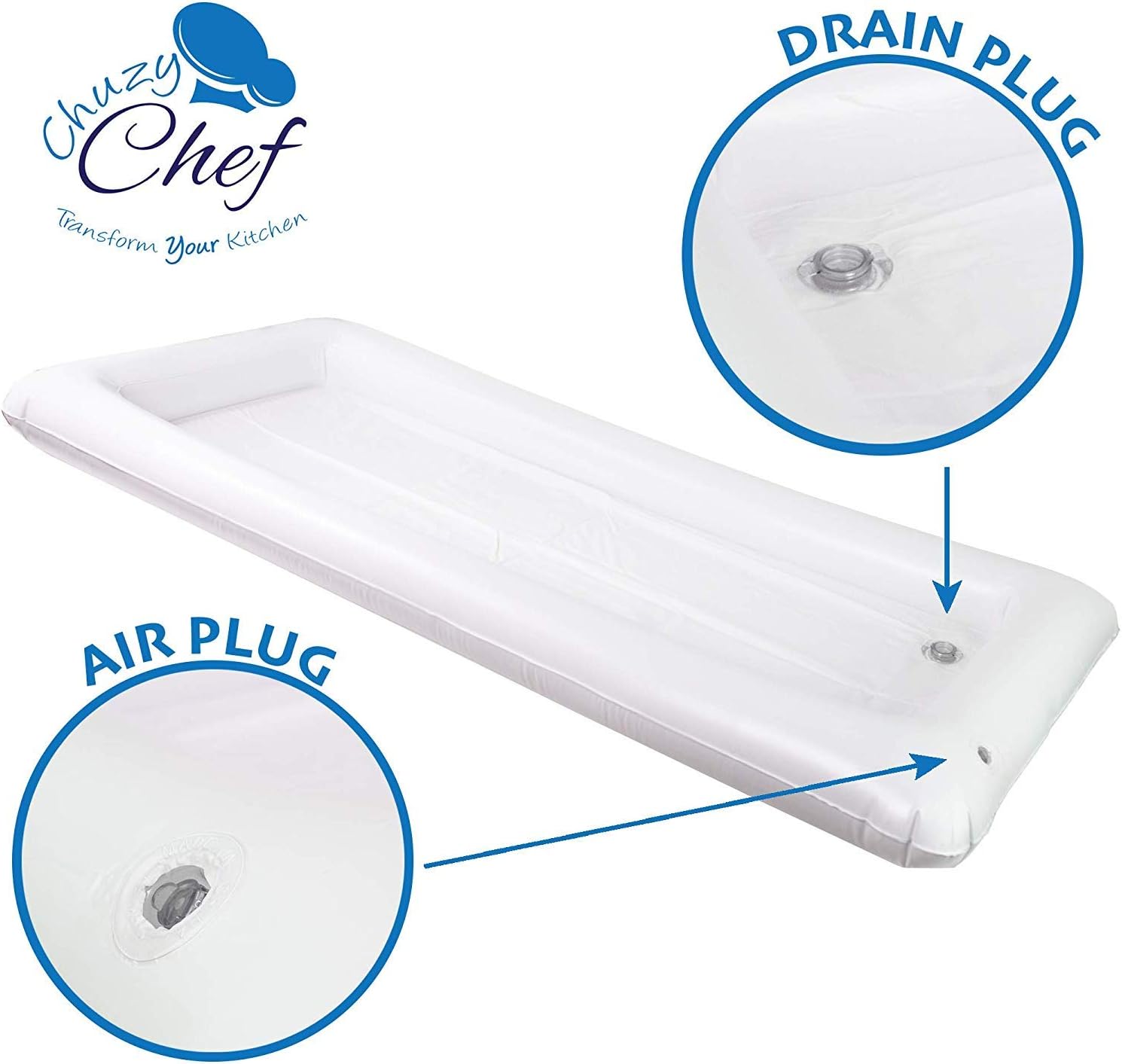 Inflatable Cooler Buffet Serving Bar – Blow up ice Buffet Large Tray to ...