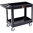 Amazon.com: VEVOR Utility Service Cart, 2 Shelf 550LBS Heavy Duty ...