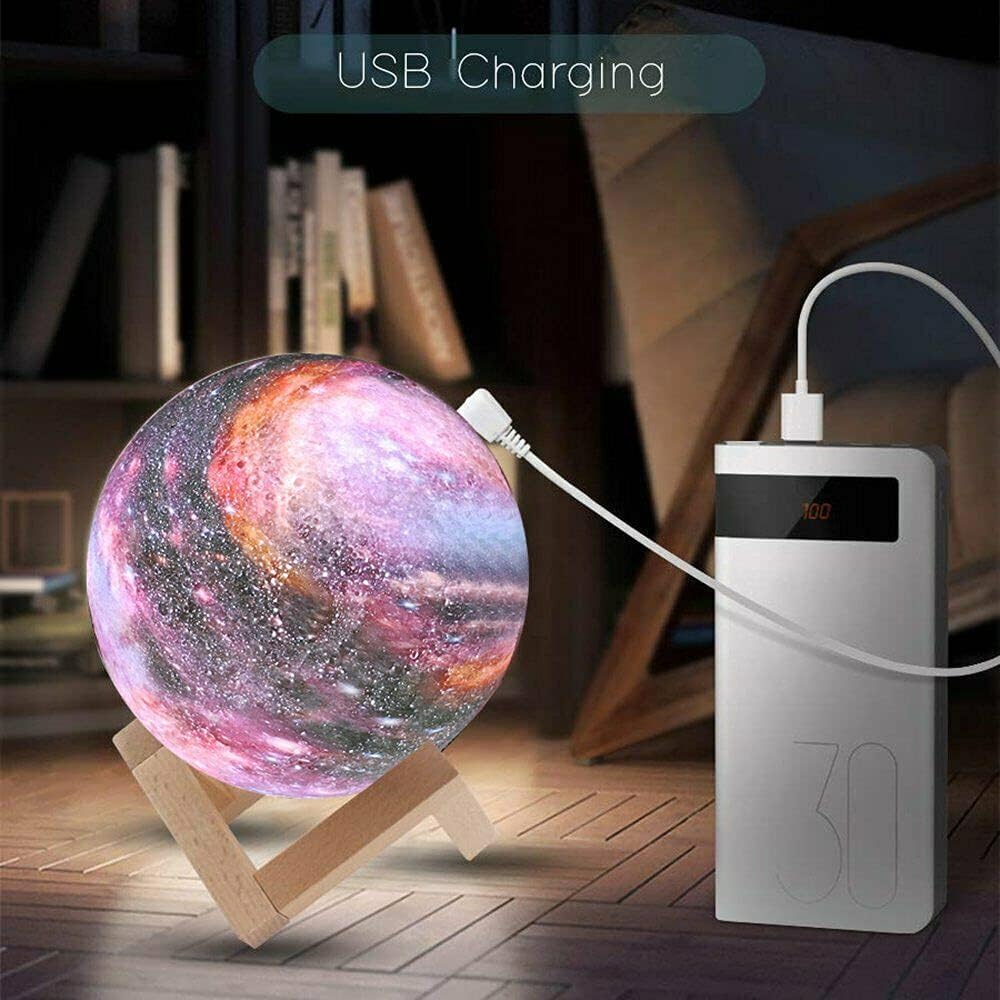 Moon Lamps, 3D Printed Moon Night Light, 5.9″ 16 Colours Changing Moon ...