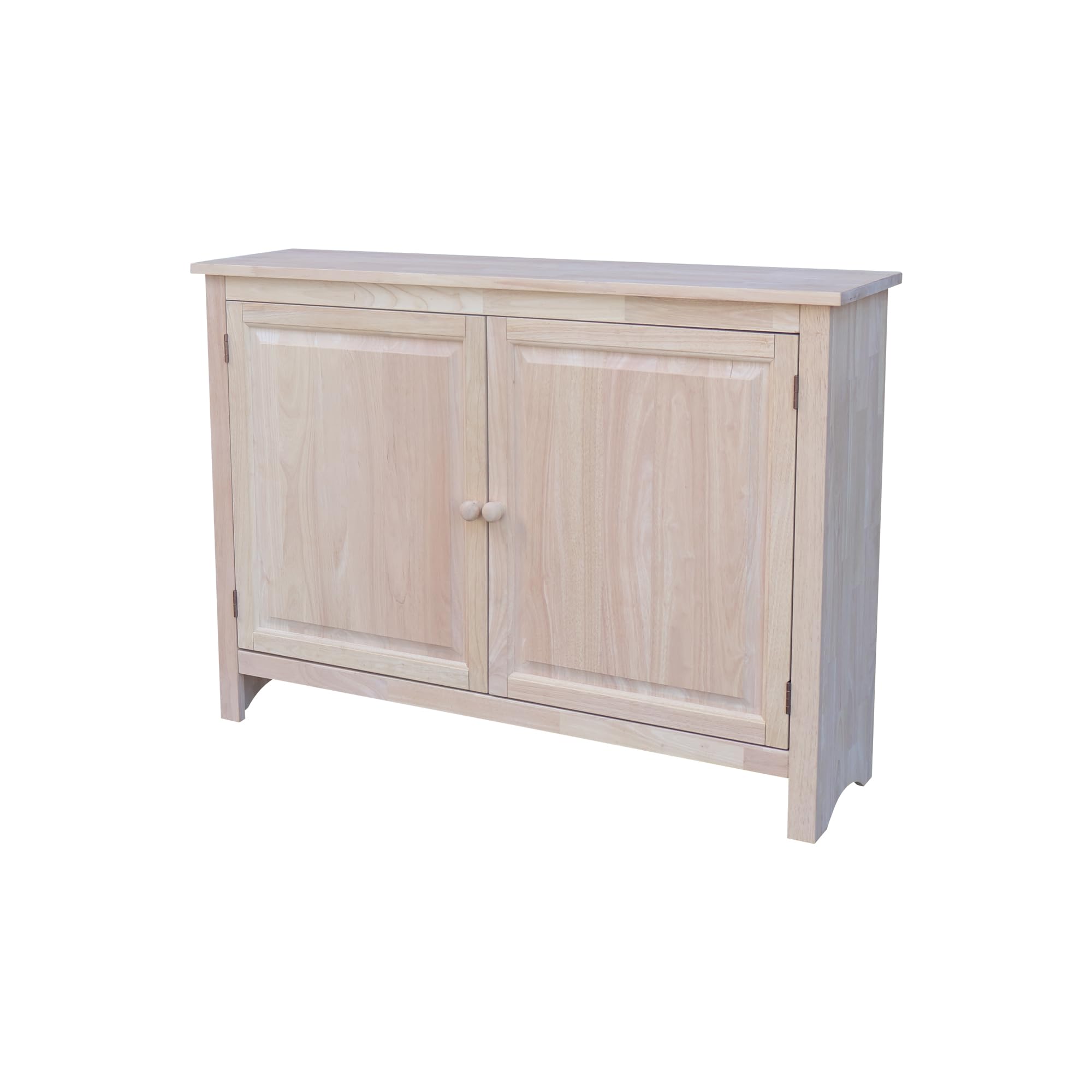 IC International Concepts, Hall Cupboard-34 H, Solid Real Wood, Sturdy ...