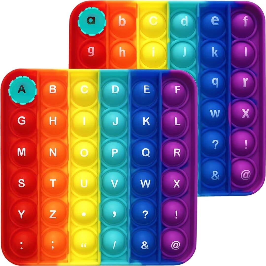 Mua Alphabet Popper (2 Pack) Fidggetty Toy, Stress Relief Sensory ...