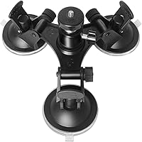 Amazon.com : Triple Cup DSLR Camera Suction Mount w/Ball Head ...