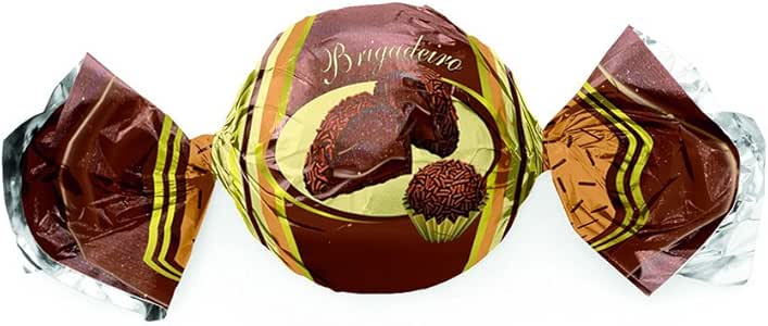 100 Embalagens Trufa/Bombom 15X16Cm Sabor Delicia Brigadeiro: Amazon ...