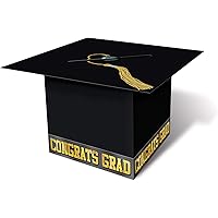 Amazon.com: Grad Cap Card Box (black) Party Accessory (1 count) (1/Pkg ...