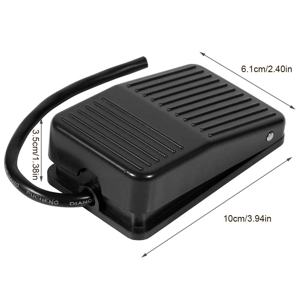Fdit Foot Controller Pedal Switch,220V 10A Electrical Power Plastic ...