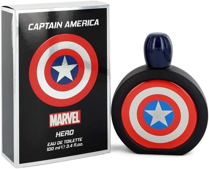Marvel Captain America Hero Eau de Toilette 100ml Spray: Marvel: Amazon ...