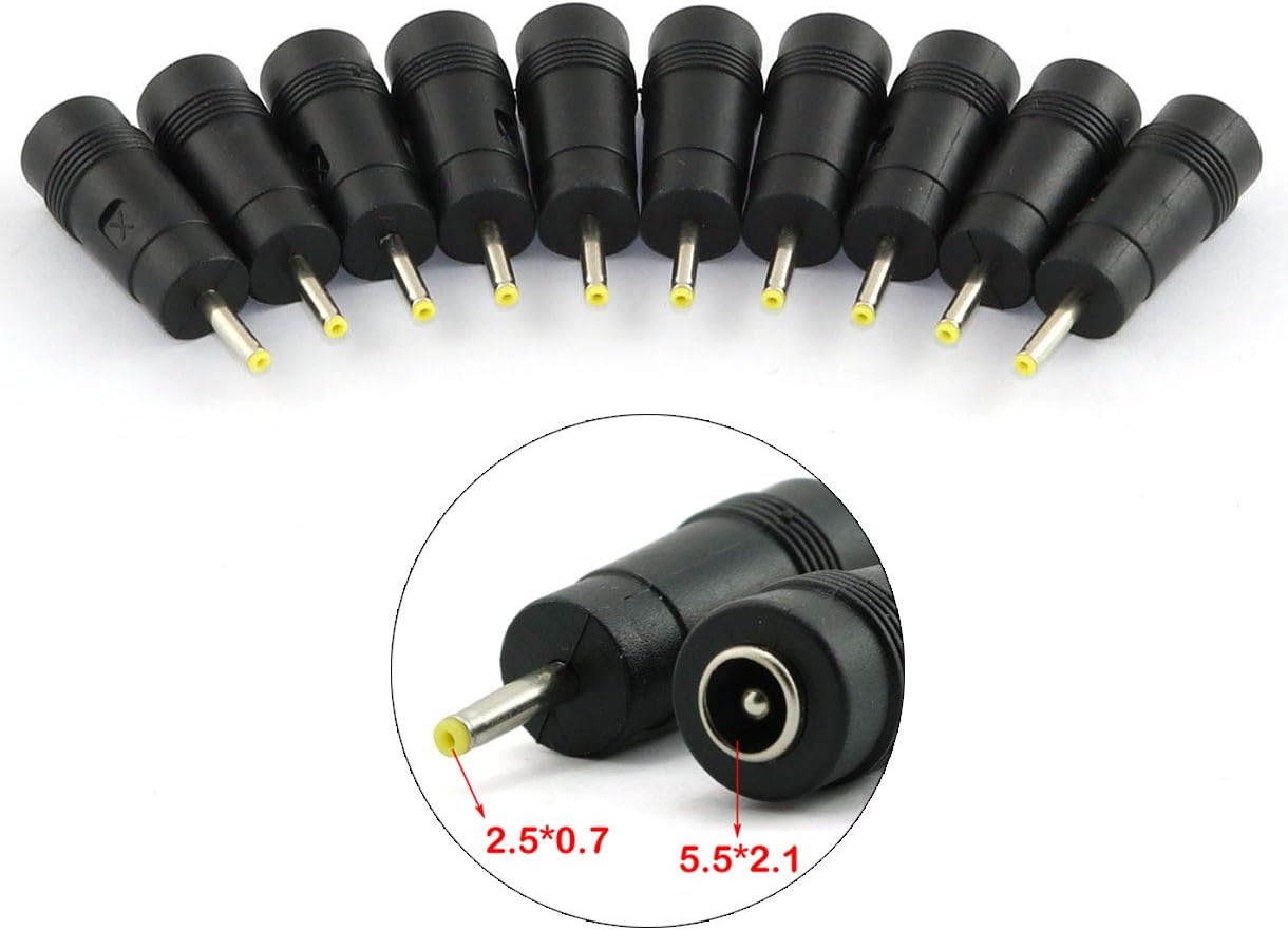 Amazon.com: Longdex 10pcs DC Power Adapter 5.5x2.1mm Female Jack to 2 ...