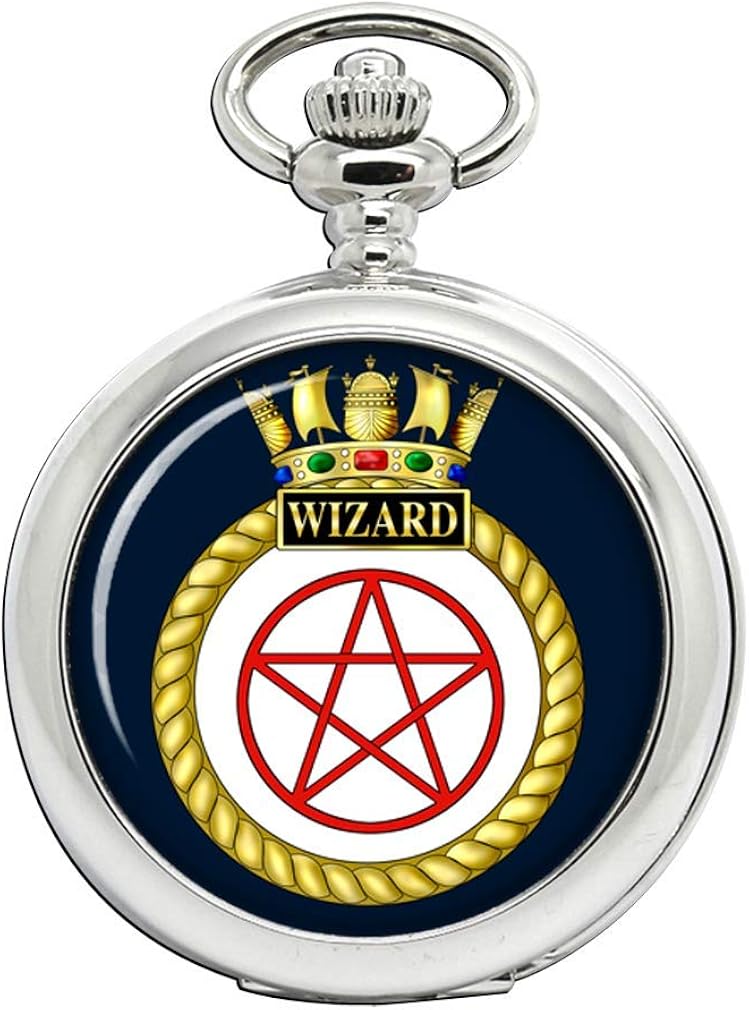HMS Wizard, Royal Navy Pocket Watch : Amazon.co.uk: Watches
