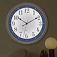 Amazon.com: NESIFEE Lighted Wall Clocks Battery Operated 12 Inch Silent ...