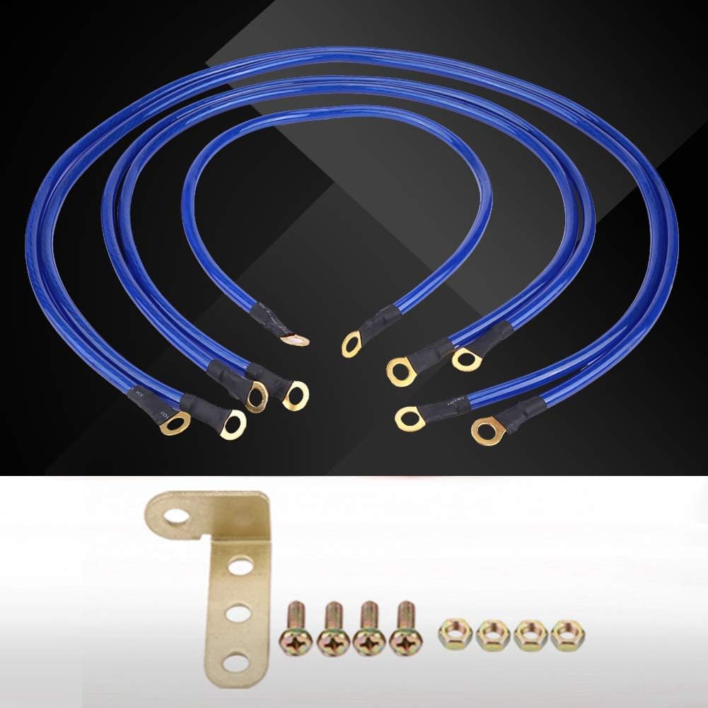 Car Earth Cable -Universal 5-Point Auto Car Earth Cable System Ground ...