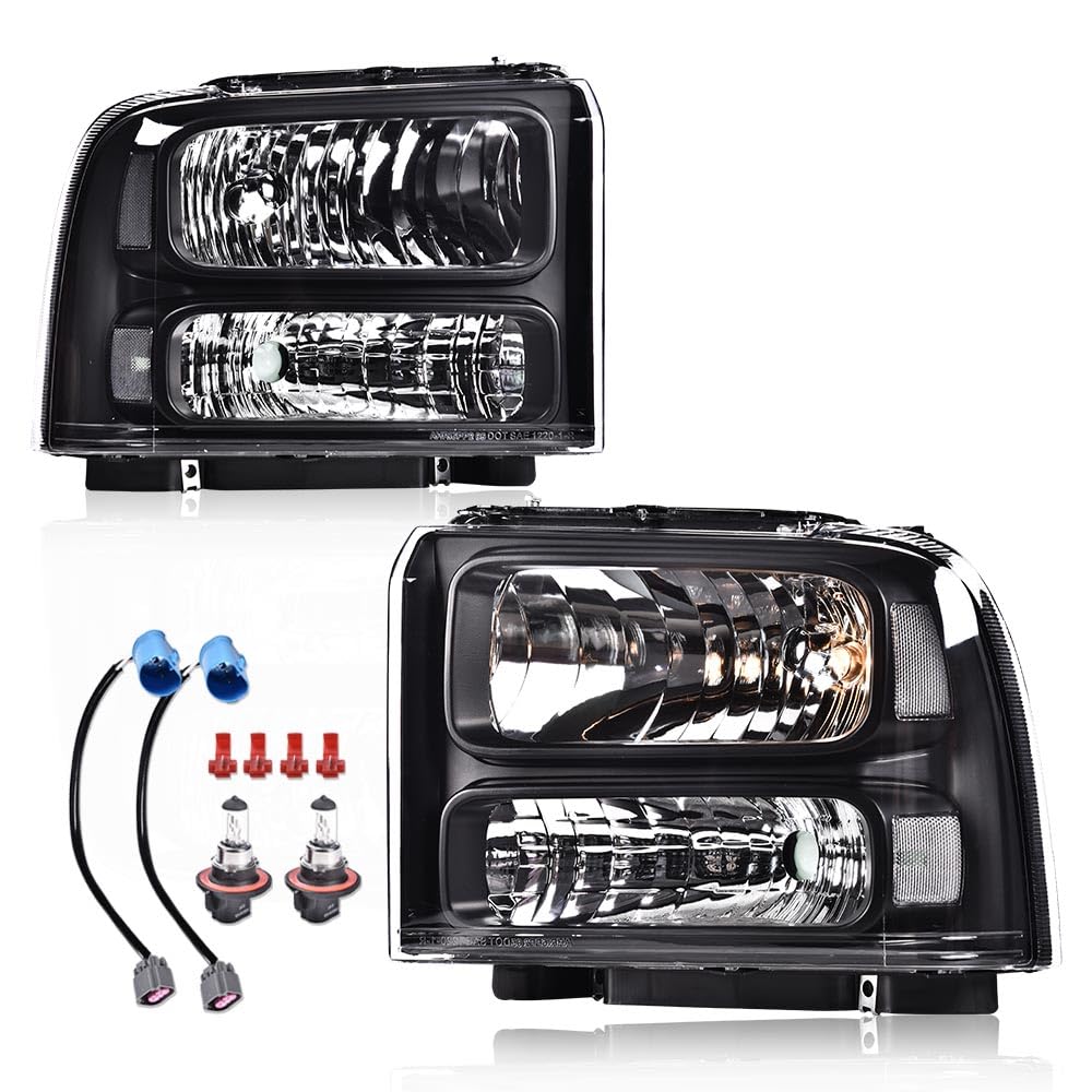 ALLGOOD Headlights Assembly Compatible with Ford F250 F350 F450 F550 ...