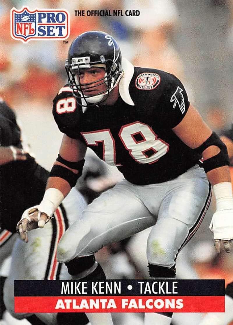 Amazon.com: Football NFL 1991 Pro Set #437 Mike Kenn #437 EX Falcons ...