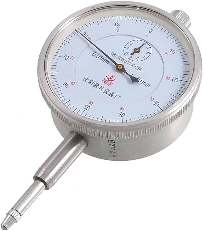 0-10mm Reading Vertical Contact Round Dial Indicator Dialgage w Case ...