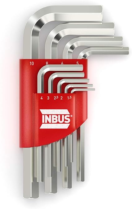 INBUS® 70150 Hex Key Set (Metric) 9pcs, 1.5–10mm — Made in Germany ...