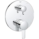 Grohe 29423000 Timeless Pressure Balance Valve Trim with 2-Way Diverter and Cartridge, Starlight ...