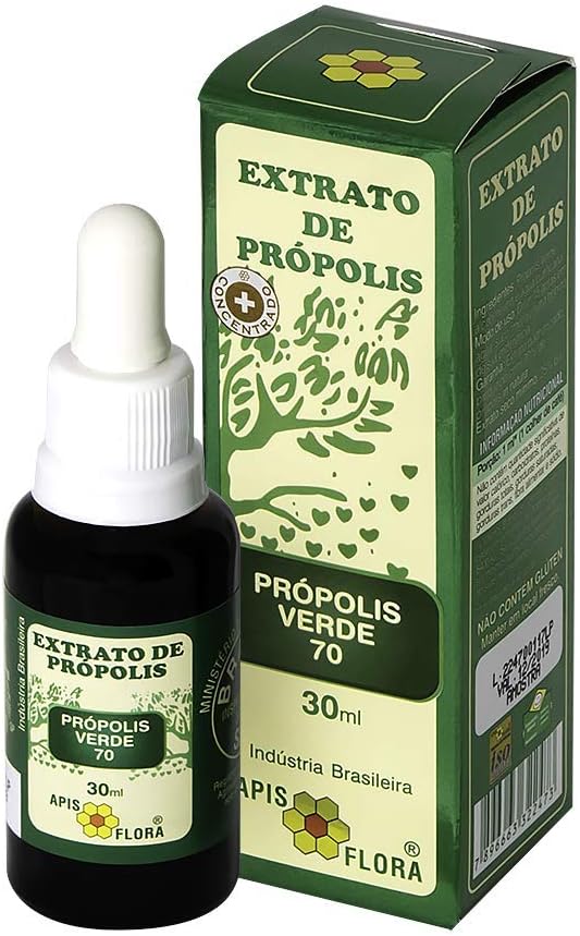 Extrato de Própolis Verde 70-30 ml, Linha Própolis Apis Flora | Amazon ...