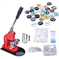 Amazon.com: BEAMNOVA Button Maker Machine DIY Round Pin Maker Kit, 37mm ...
