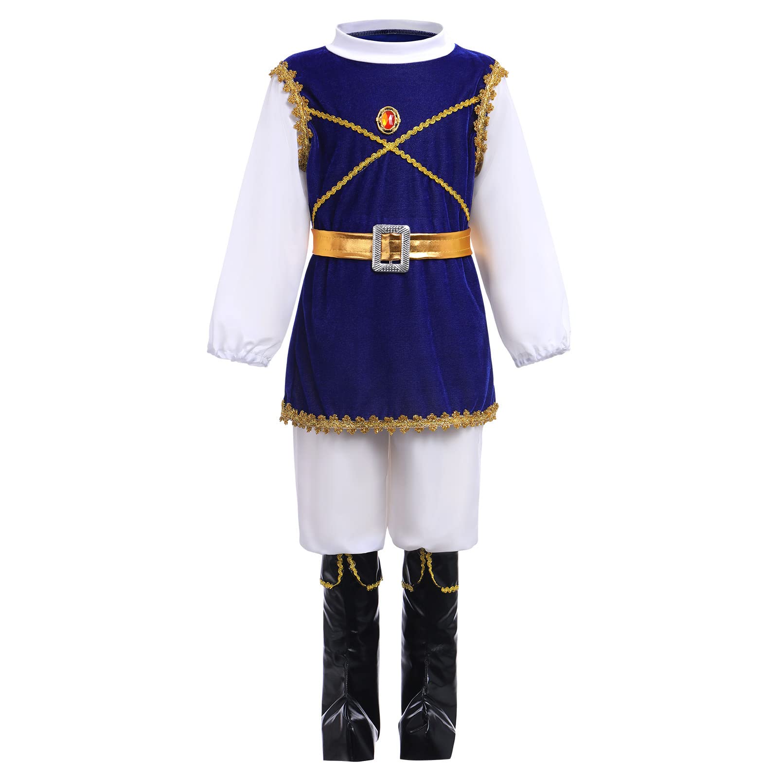 Prince Charming Costume Boys Medieval Royal Prince Outfit Kids Court ...