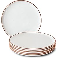 Amazon.com | Mora Ceramic Dinner Plates Set of 6, 10 inch Dish Set ...
