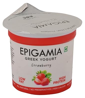 Epigamia Greek Yogurt - Strawberry, 90g Pack: Amazon.in