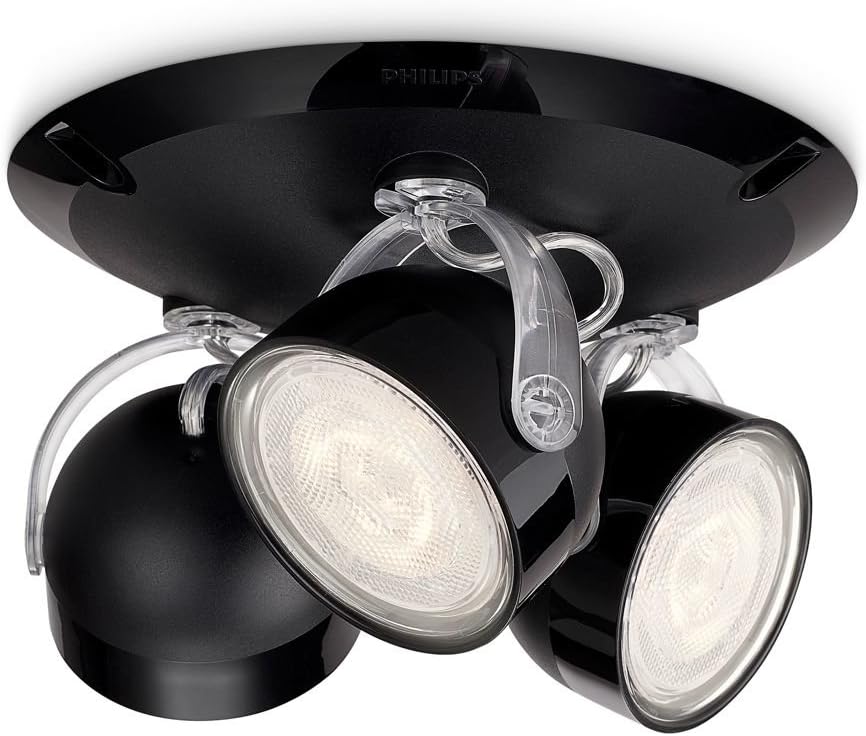 Philips MyLiving Dyna LED Spotlight Ceiling Light 3 Bulbs – Black Black ...