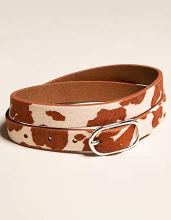 Cow Print Belt at Amazon Women’s Clothing store