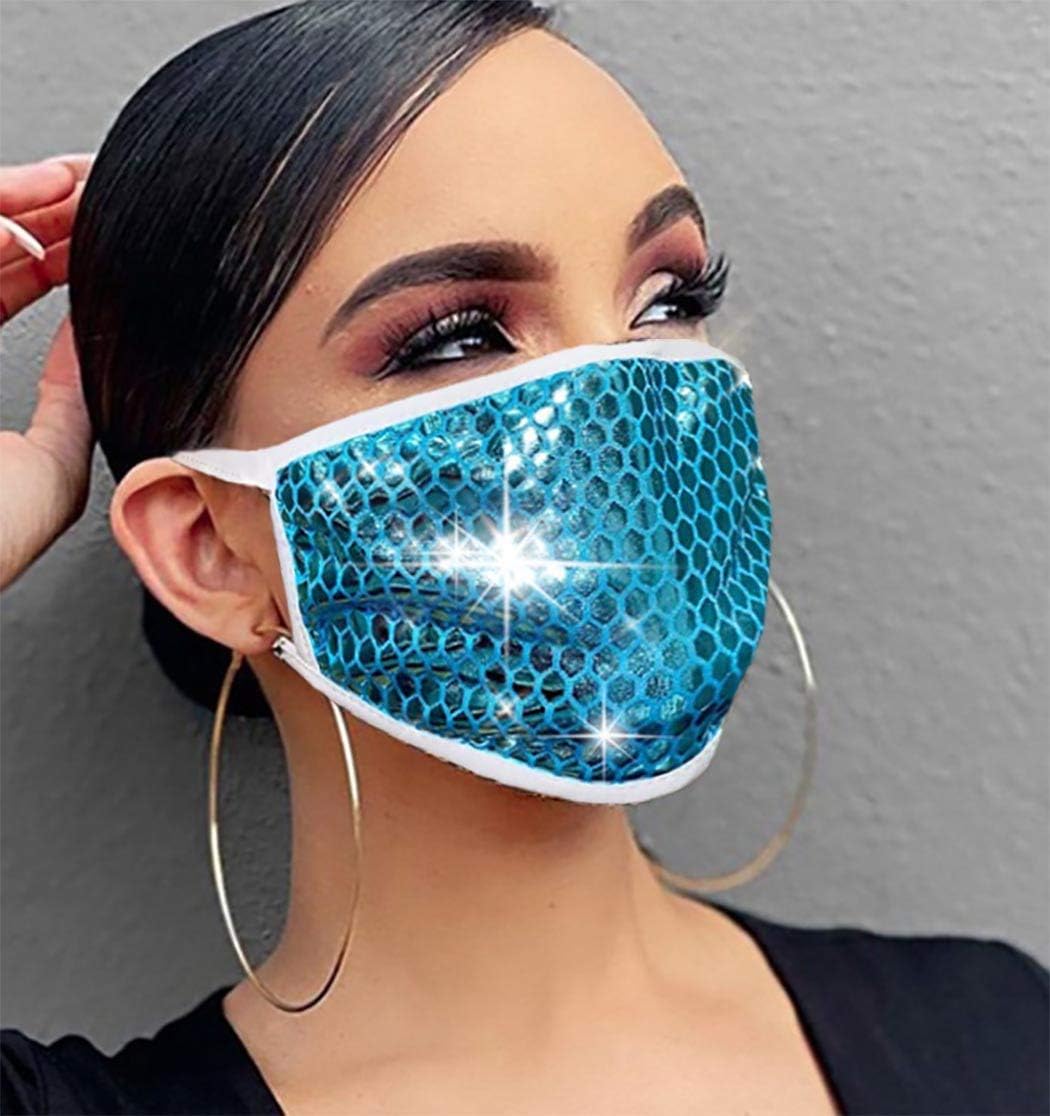 Ushiny Glitter Mask Sparkly Masquerade Ball Party Face Masks Halloween ...