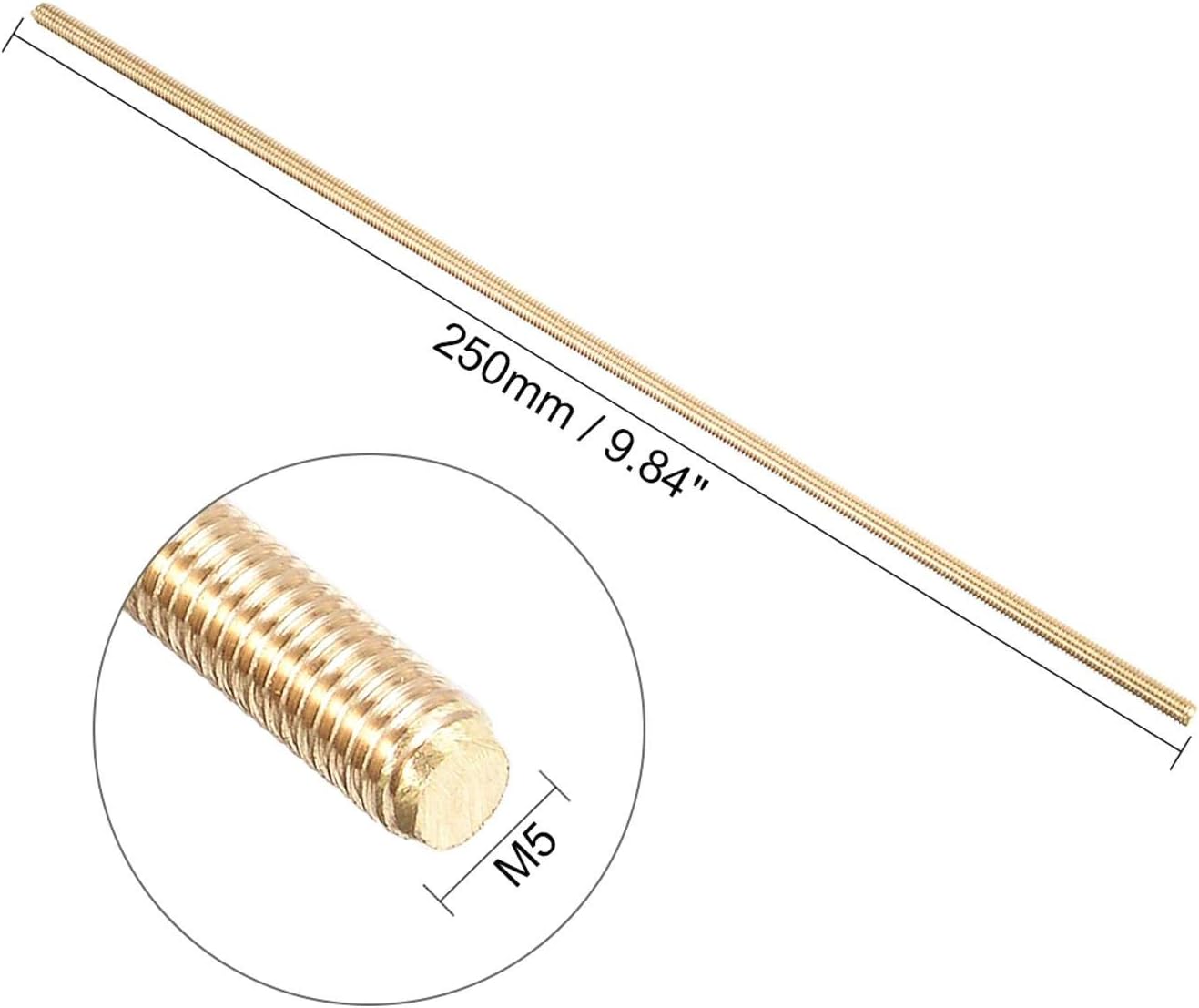 ALONGB Varillas roscadas a la Derecha, Varilla Totalmente roscada de ...