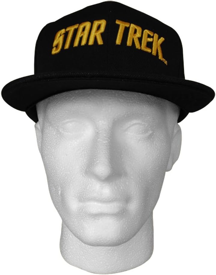 Star Trek Gold Text Logo Baseball Cap (Black): Amazon.co.uk: Toys & Games