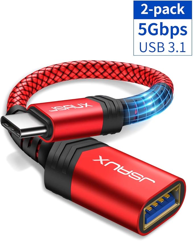 JSAUX USB C to USB 3.1 Adapter, OTG USB Type C Adapter: Amazon.co.uk ...