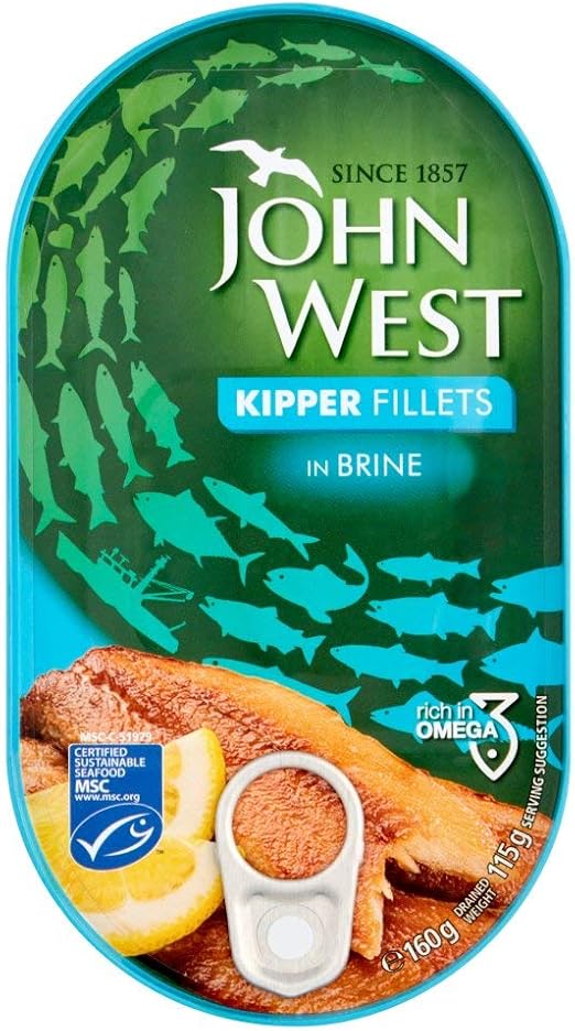John West Kipper Fillets Brine 160g x 5: Amazon.co.uk: Grocery