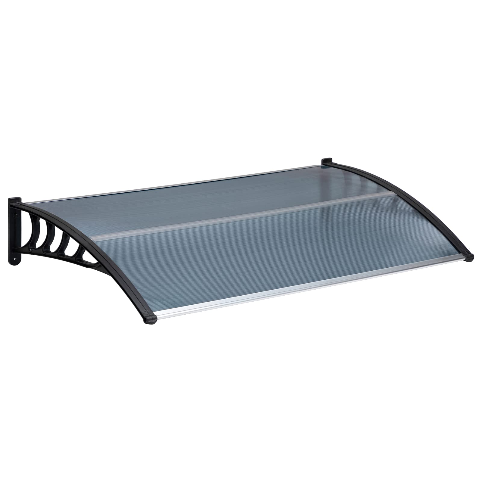 MATICO 58.5" Outdoor Clear Door Awning Patio Window Cover Polycarbonate ...