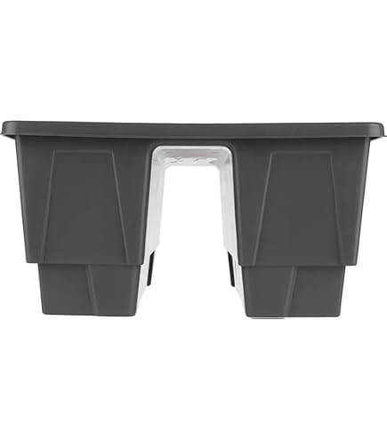 Bama Adjustable Railing Planter Black