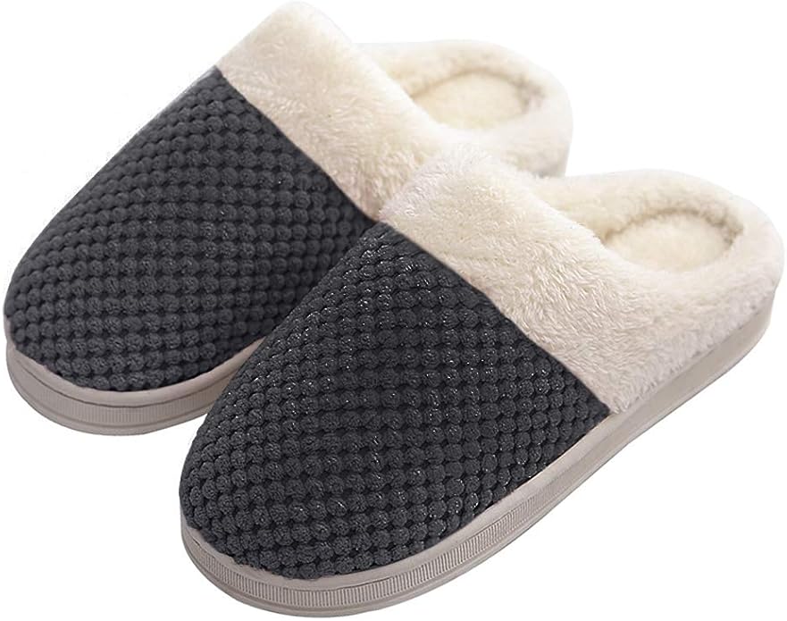 Pantofole da donna in pile corallo confortevole pelliccia sintetica ...