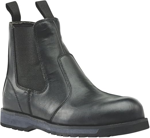 Site Topaz Chelsea Safety Boots Black Size 12: Amazon.co.uk: DIY & Tools