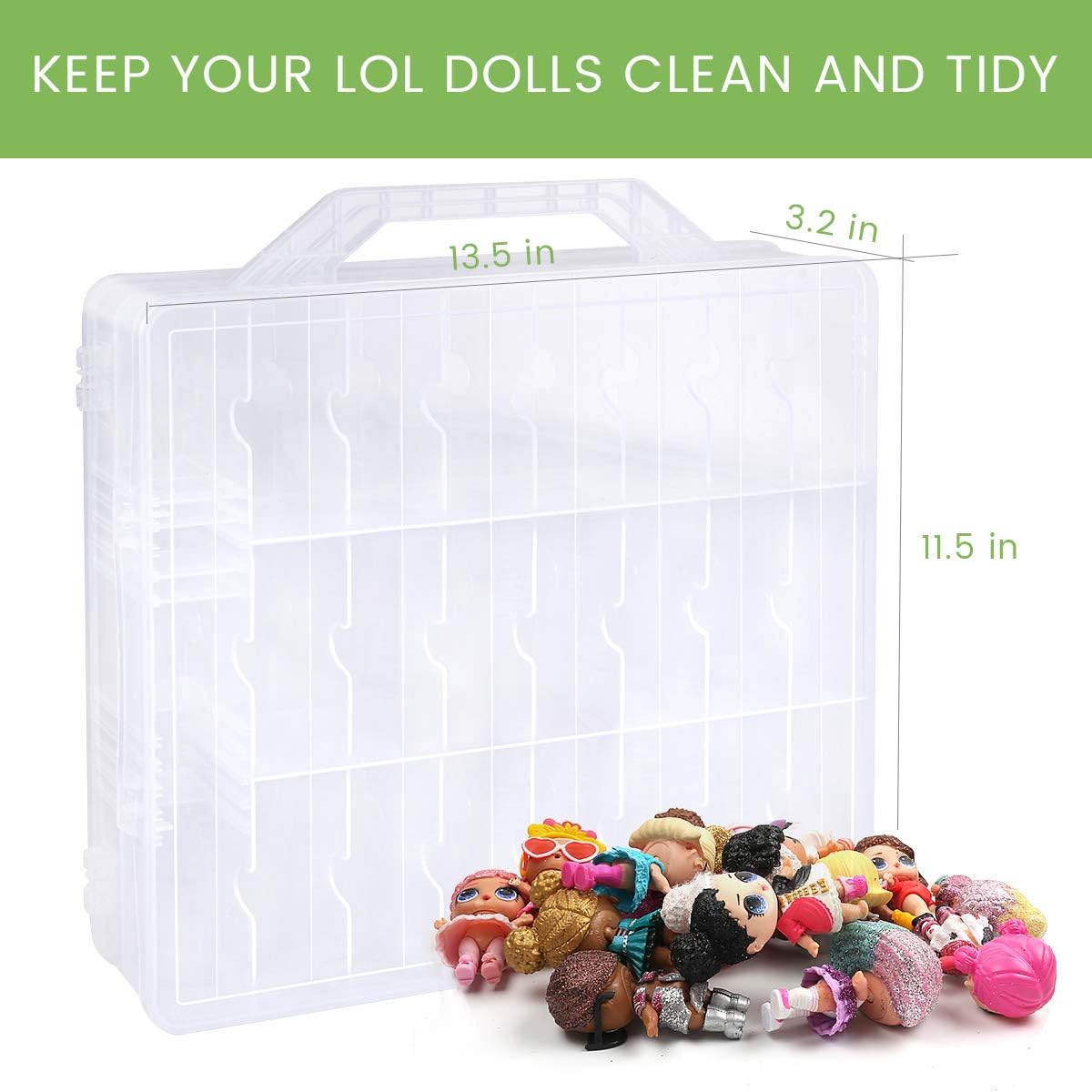 ALKOO Organizer Storage Case compatible with LOL 564836E7C Glitter Doll ...