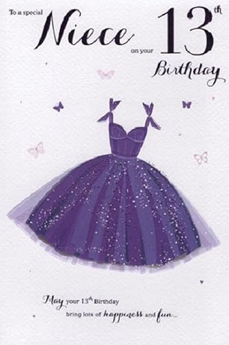 To A Wonderful Niece On Your 13th Birthday Bike & Butterfly Design ...