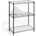 Amazon.com: CAPHAUS NSF Black Adjustable Shelf Wire Shelving Unit w ...