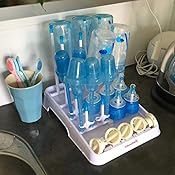 Munchkin Deluxe Bottle Drying Rack Ideal for Bottles, Teats, Cups, Pump ...